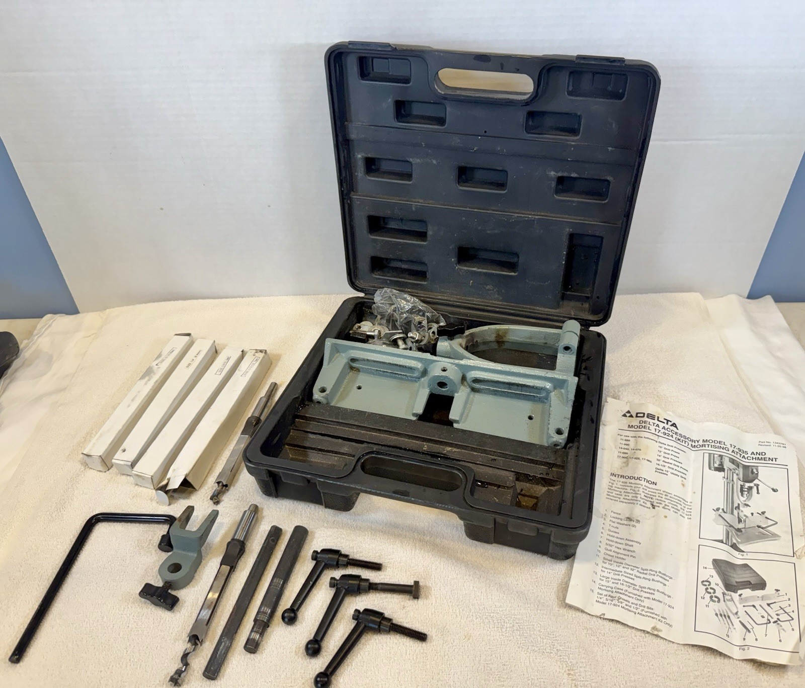 DELTA Mortising Attachment & Accessory Kit 17-935 17-924 For Drill ...