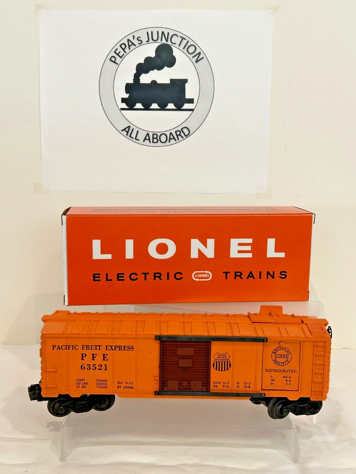 LIONEL6352 #2 UN.PAC.&SO.PAC. OPER. ICE BOX CAR VAR-A BLT-55-57 LK/N ...