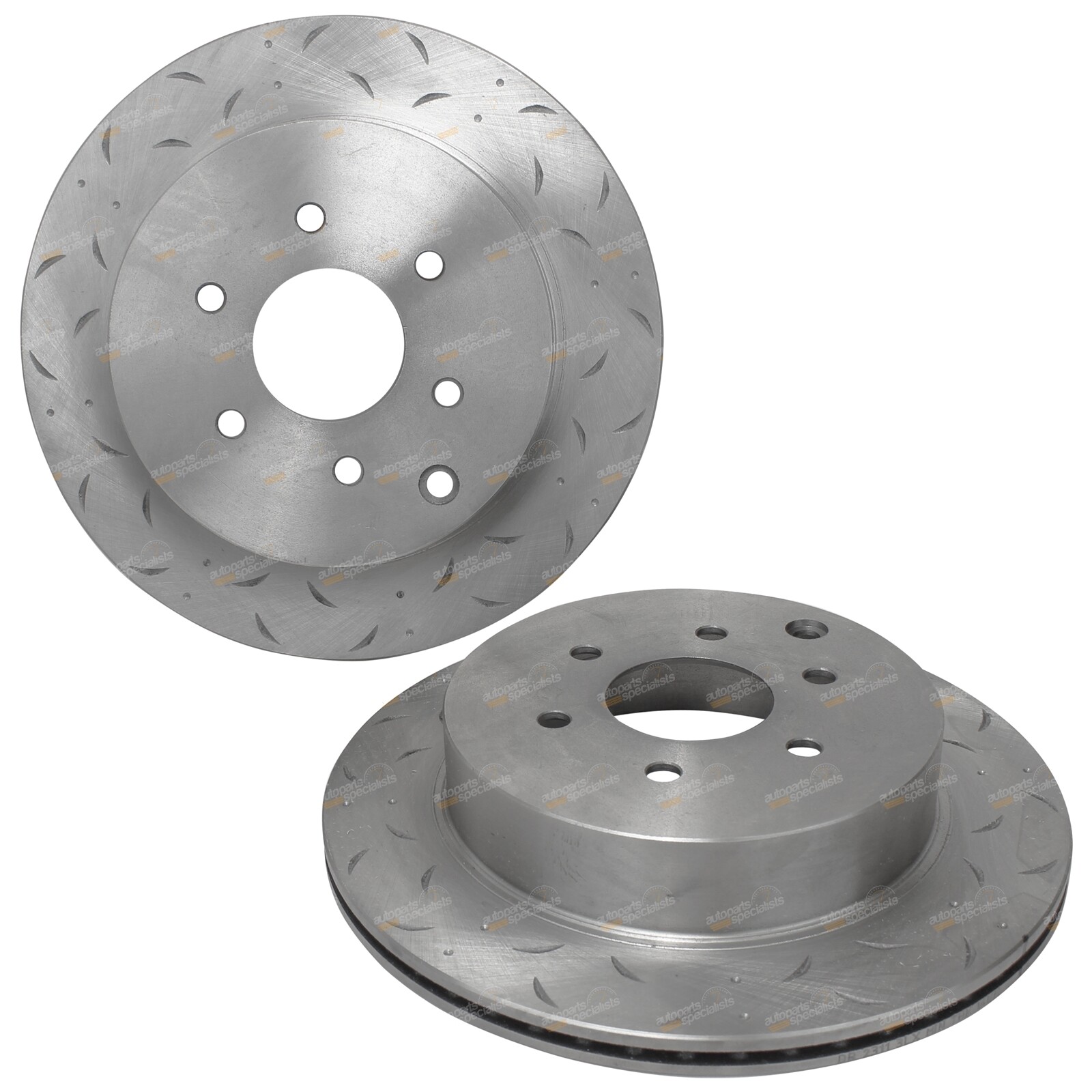 Rear Dimple Drilled + Slotted Disc Brake Rotors for R51 Pathfinder ...