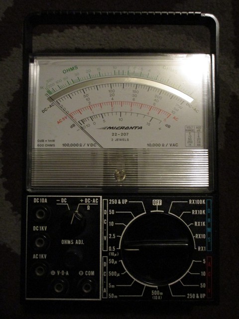 Vintage Micronta Multitester 27 Ranges 22-207 20 Position Range With ...