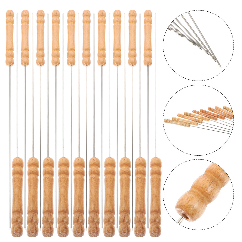 30pcs Barbecue Skewer Sticks Grill Stick Grill Set Bbq Grill Skewers ...