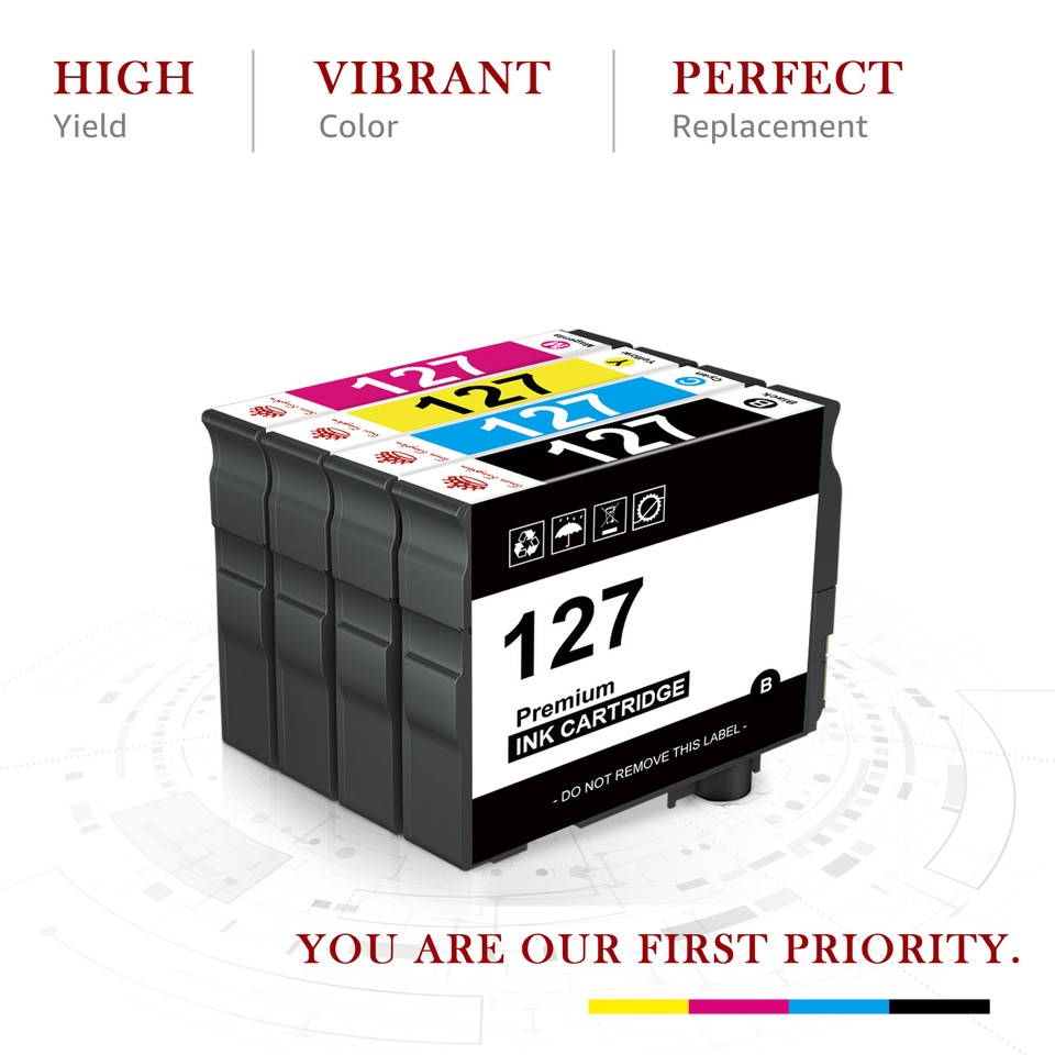 Compatible Ink Cartridge for Epson 127 WorkForce 545 60 630 633 635 645 ...