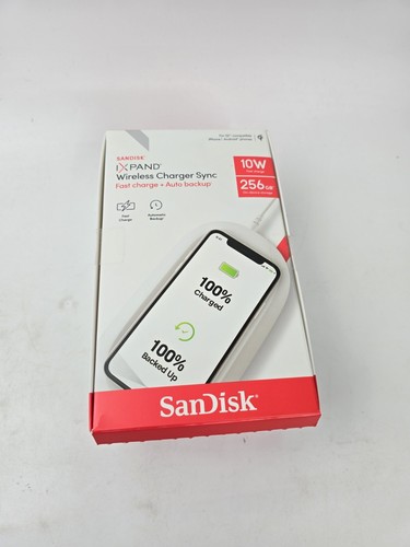 SanDisk Ixpand Wireless Charger Sync Fast Charge + Auto Back Up ...