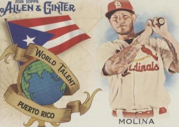 2018 Topps Allen & Ginter - World Talent Yadier Molina #WT-37 for sale ...