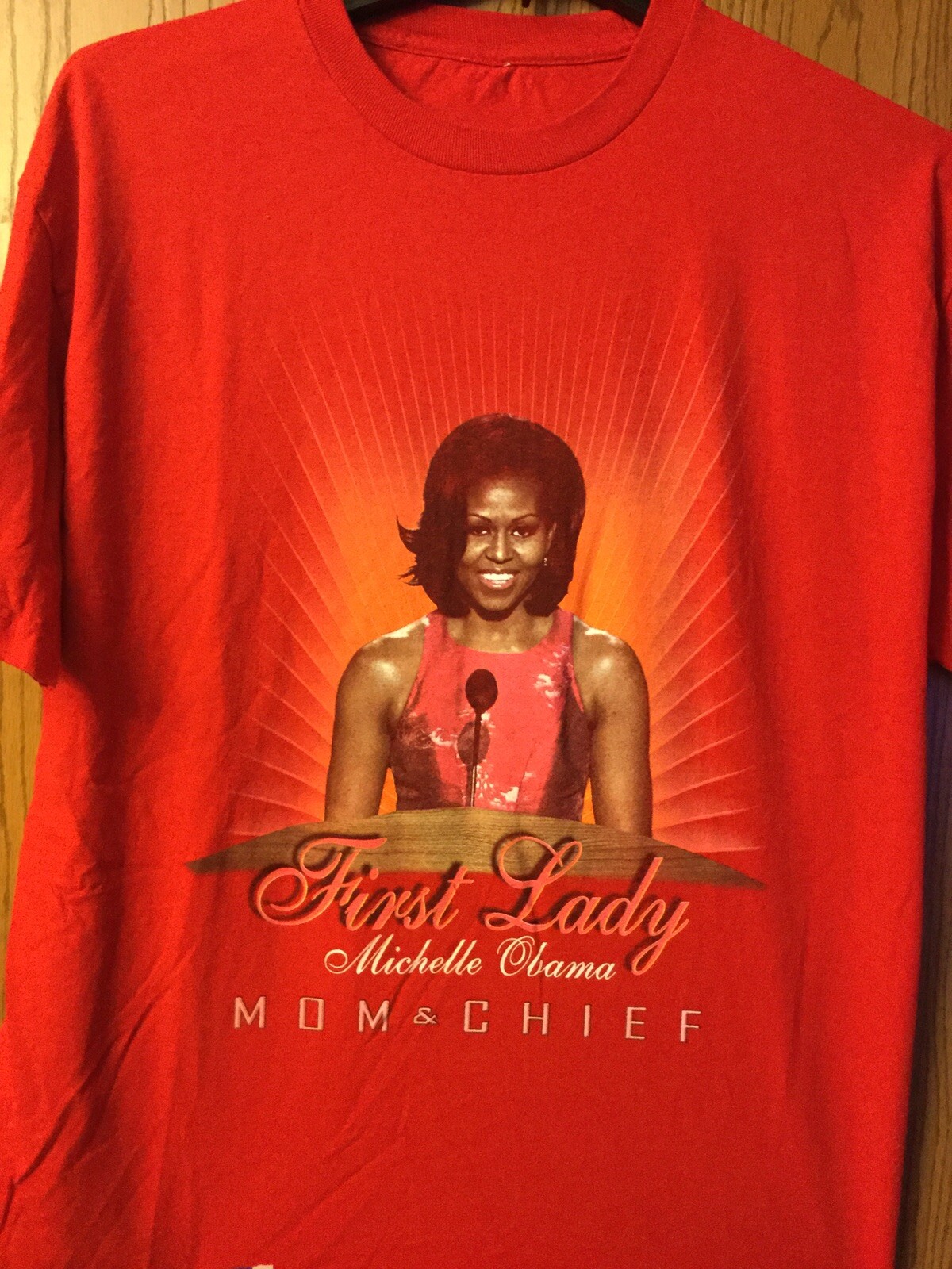 Michelle Obama. Shirt. Red | eBay