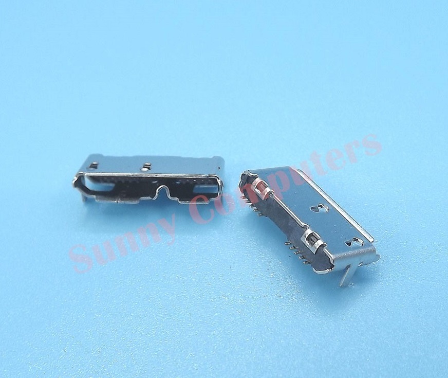 2x Micro USB 3.0 Socket Female Port Replacement Part For Mobile HDD PC ...