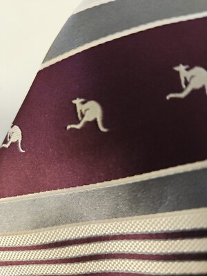 Austico Appearal Australian Made Silk Mens Tie With Kangaroos Aussie ...