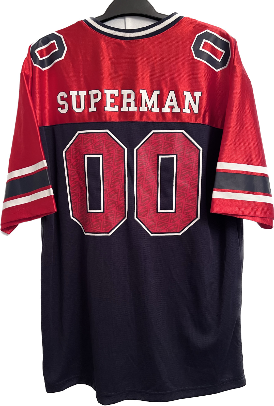 SUPERMAN JERSEY TM & DC COMICS Adult Size Large Log… - Gem