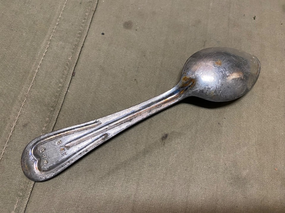 ORIGINAL WWI WWII US ARMY M1910 MESS KIT SPOON UTENSIL-DATED 1918 | eBay