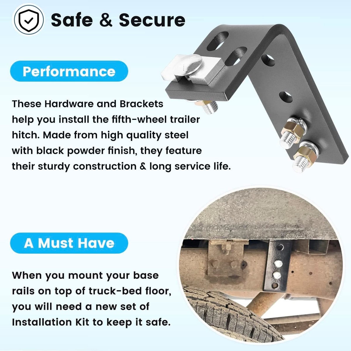 Fifth Wheel Hitch Installation Kit Husky Towing 31574 Fifth Wheel