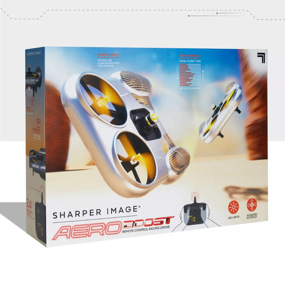 Sharper Image Toy RC Aeroboost Racing Drone with Autopilot New | eBay