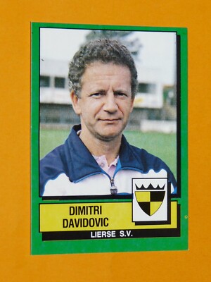 #186 DIMITRI DAVIDOVIC LIERSE SV PANINI FOOTBALL 89 1988-1989 BELGIQUE ...