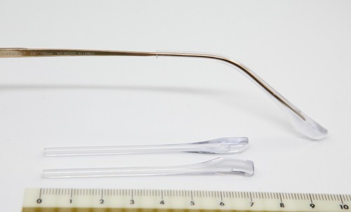 Clear Bendable Acetate Temple Tips Ends Covers Ear Sleeves eyeglasses ...