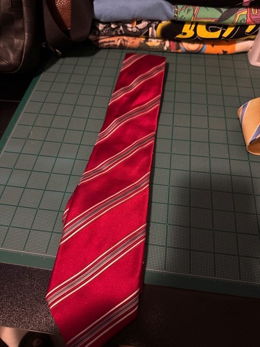 Donald J. Trump Signature Collection Tie Red With Stripes Classic 100% ...