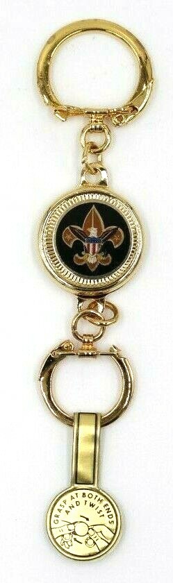 Vintage Magnetic Com-A-Part Boy Scouts Key Ring BSA Fleur-de-Lis Logo ...