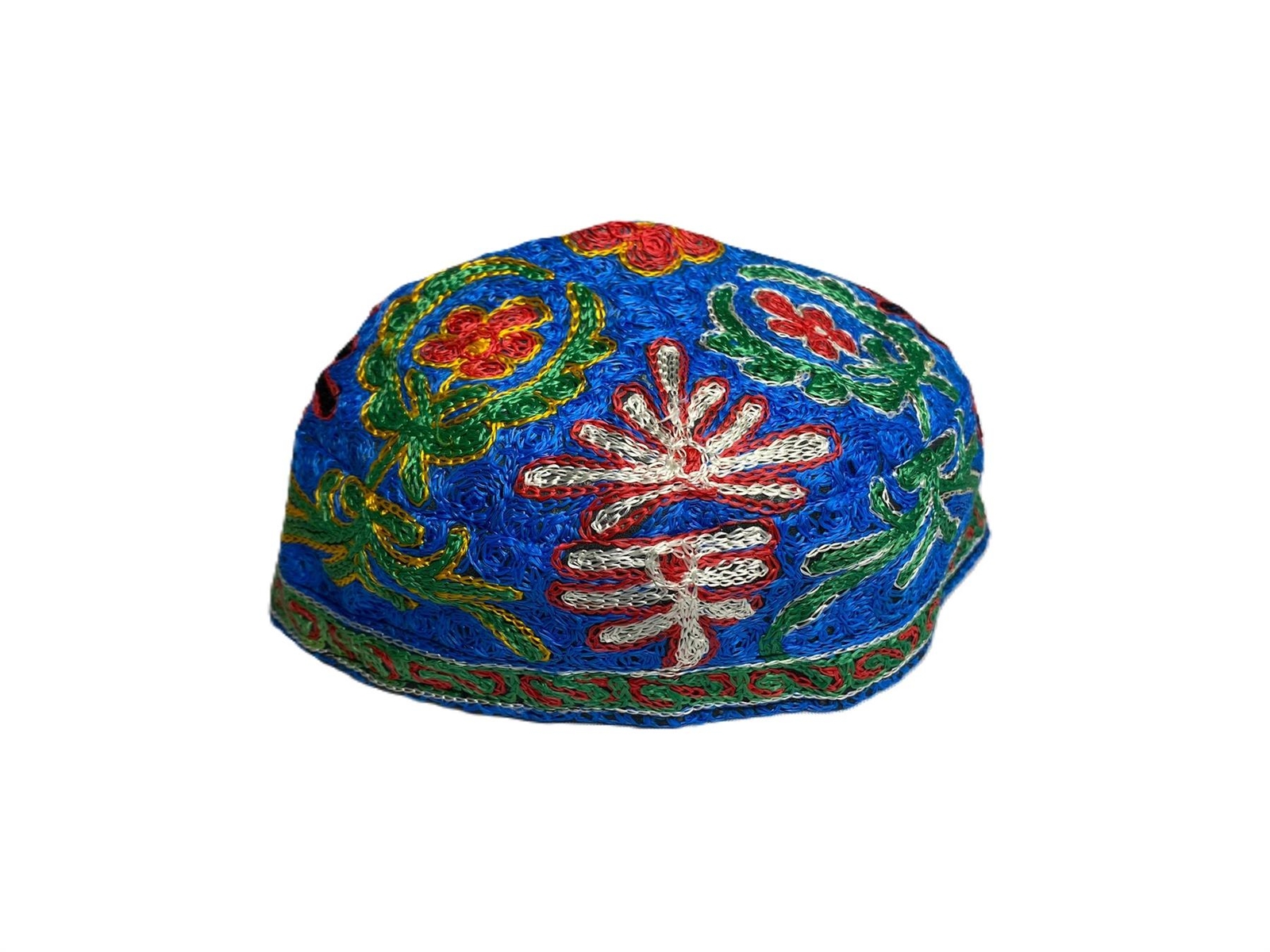 Sky Floral Buchari Kippah Yarmulke Tribal Jewish Kippa Israel Hat ...