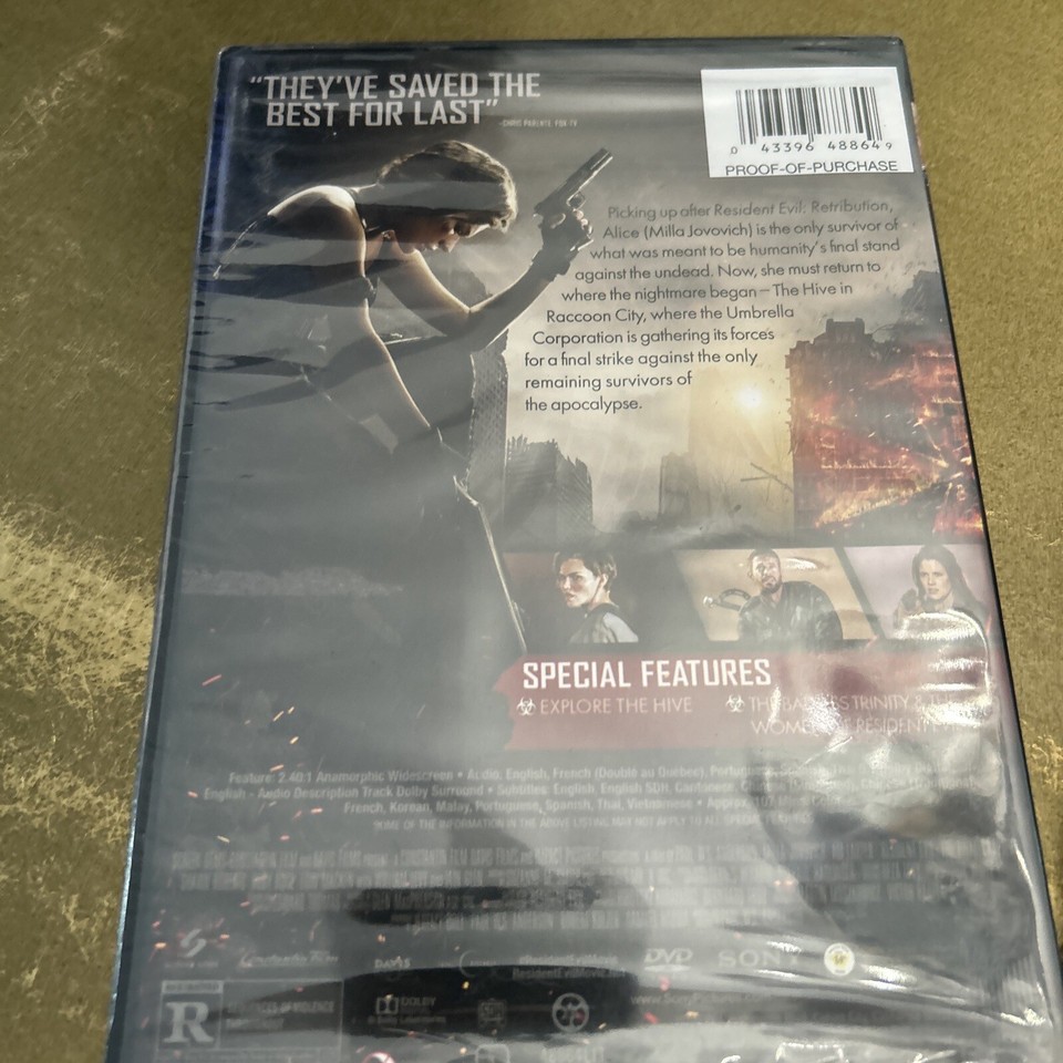 Resident Evil: The Final Chapter & Retribution (DVD) NEW 43396488649 | eBay