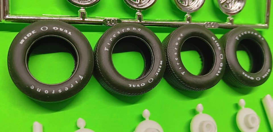 1970 Dodge Coronet Super Bee 1/25 MPC Firestone Wide Oval Tires Magnum ...