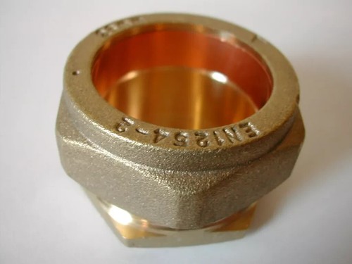 22mm Compression Stop End Cap / Blank Fitting for Copper Pipe Durable ...