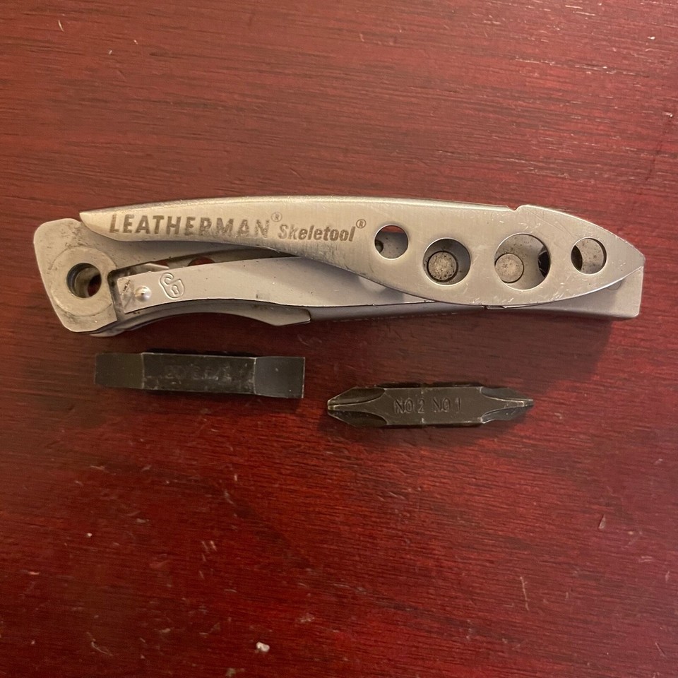 Parts from Stainless Leatherman SKELETOOL: One (1) part for Repair or ...