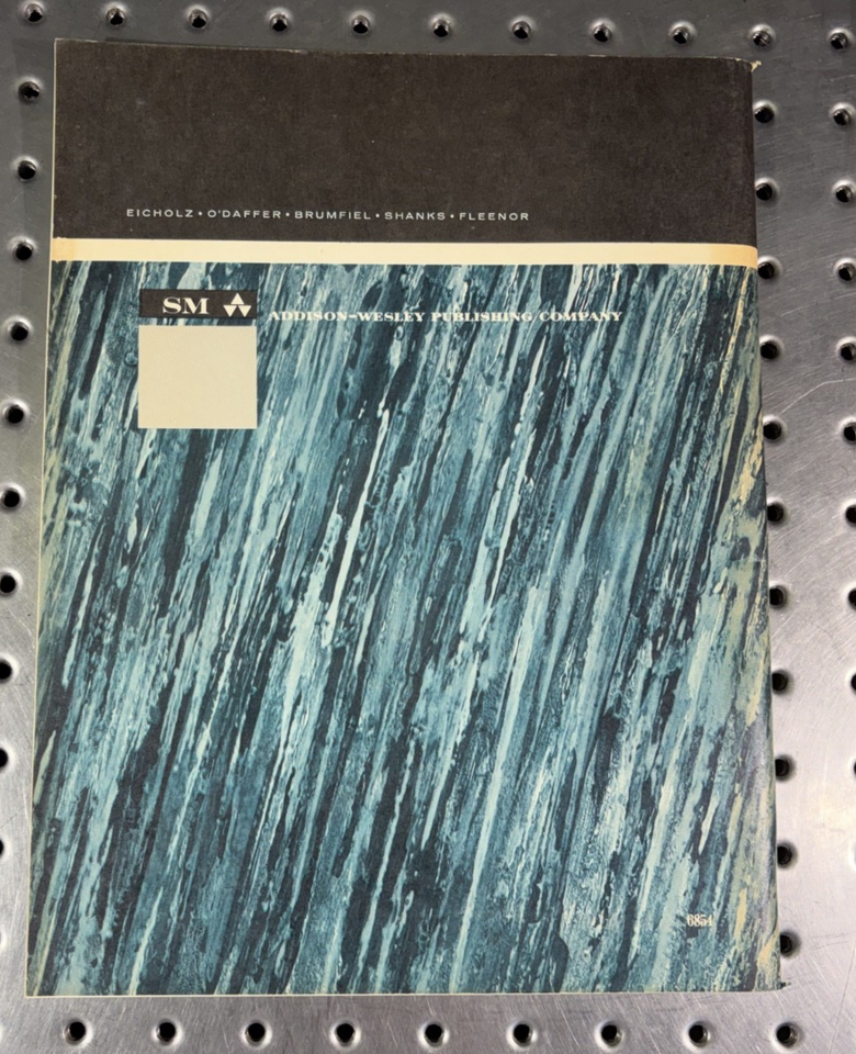 Addison-Wesley School Mathematics Workbook I Teacher's Edition 1971 | eBay