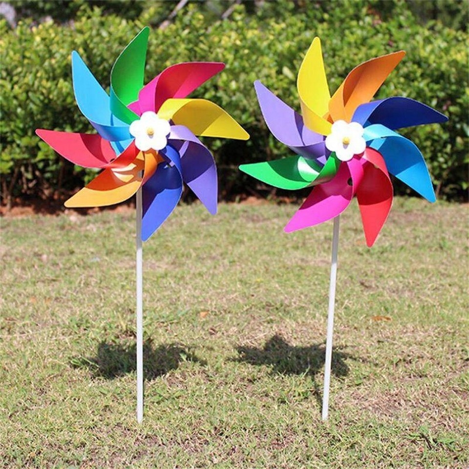 Windmill Wonderful Decoration Colorful Windmill Garden Décor Lovely ...