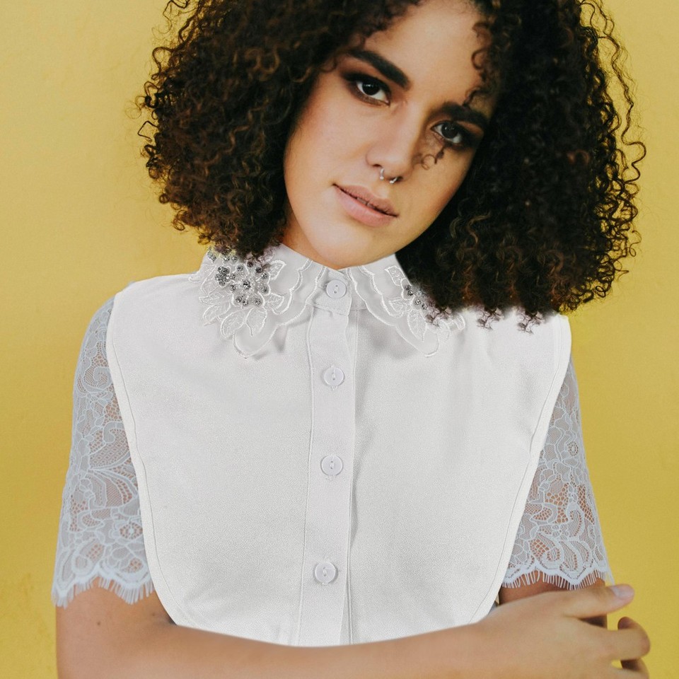 Detachable Fake Collar Choker False Jeweled Blouse for Women Crystal ...