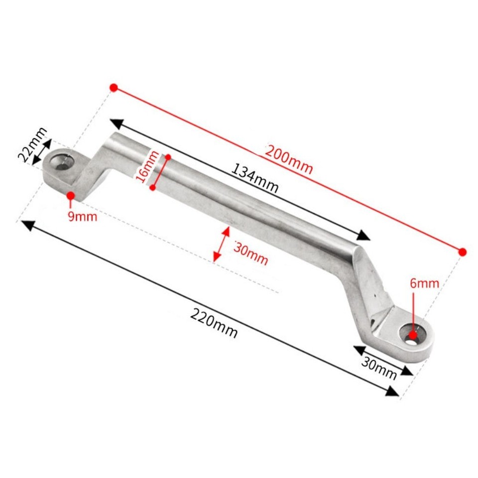 RV Grab Handle Stainless Grab Bar Ergonomic Larger Grip Larger Gripping ...