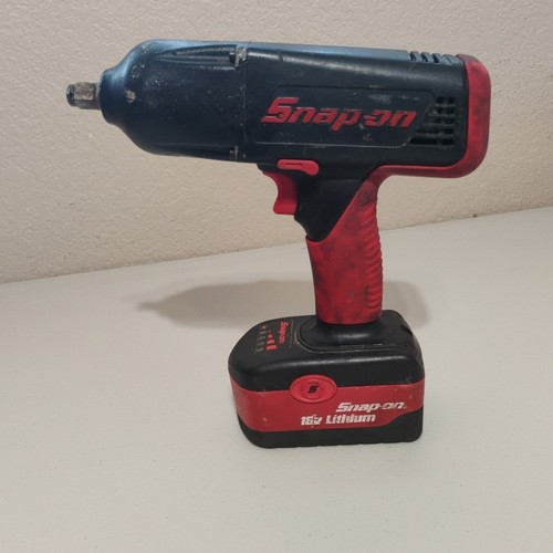 Snap On 18 V Cordless Impact Wrench, Slide-on Lithium Battery, 1/2 ...