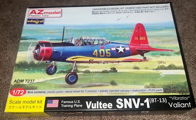 AZ MODEL KIT #7237 VULTEE SNV-1 BT-13 VALIANT “Vibrator” AIRPLANE 1:72 ...