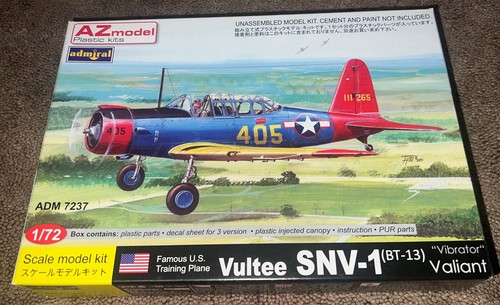 AZ MODEL KIT #7237 VULTEE SNV-1 BT-13 VALIANT “Vibrator” AIRPLANE 1:72 ...