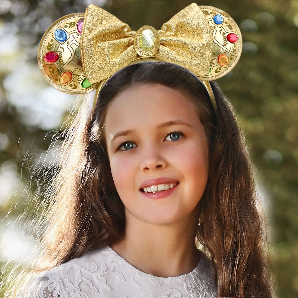 Disney Parks Loungefly Marvel Thanos Infinity Stone Minnie Ears 2024 ...