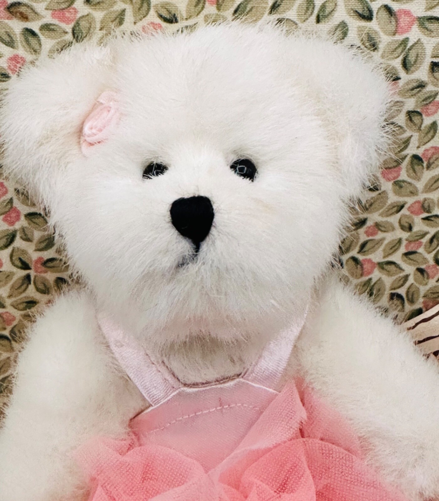 Boyds Bears 8.5" Plush Jointed White Ballerina Teddy Ashley K ...