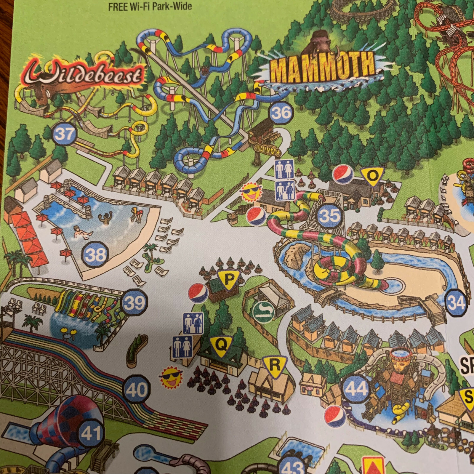 2016 Holiday World Park Map Amusment Park Roller Coaster Voyage | eBay