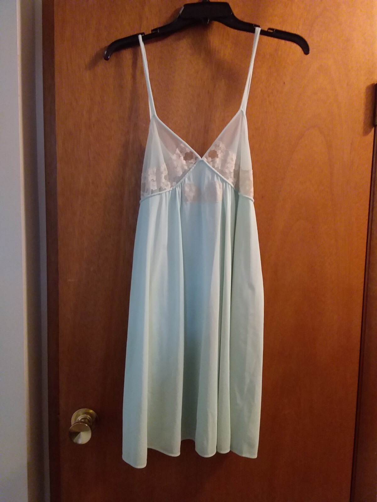 Vintage Sears Negligee And Robe Short Sheer Ivory Lac… - Gem