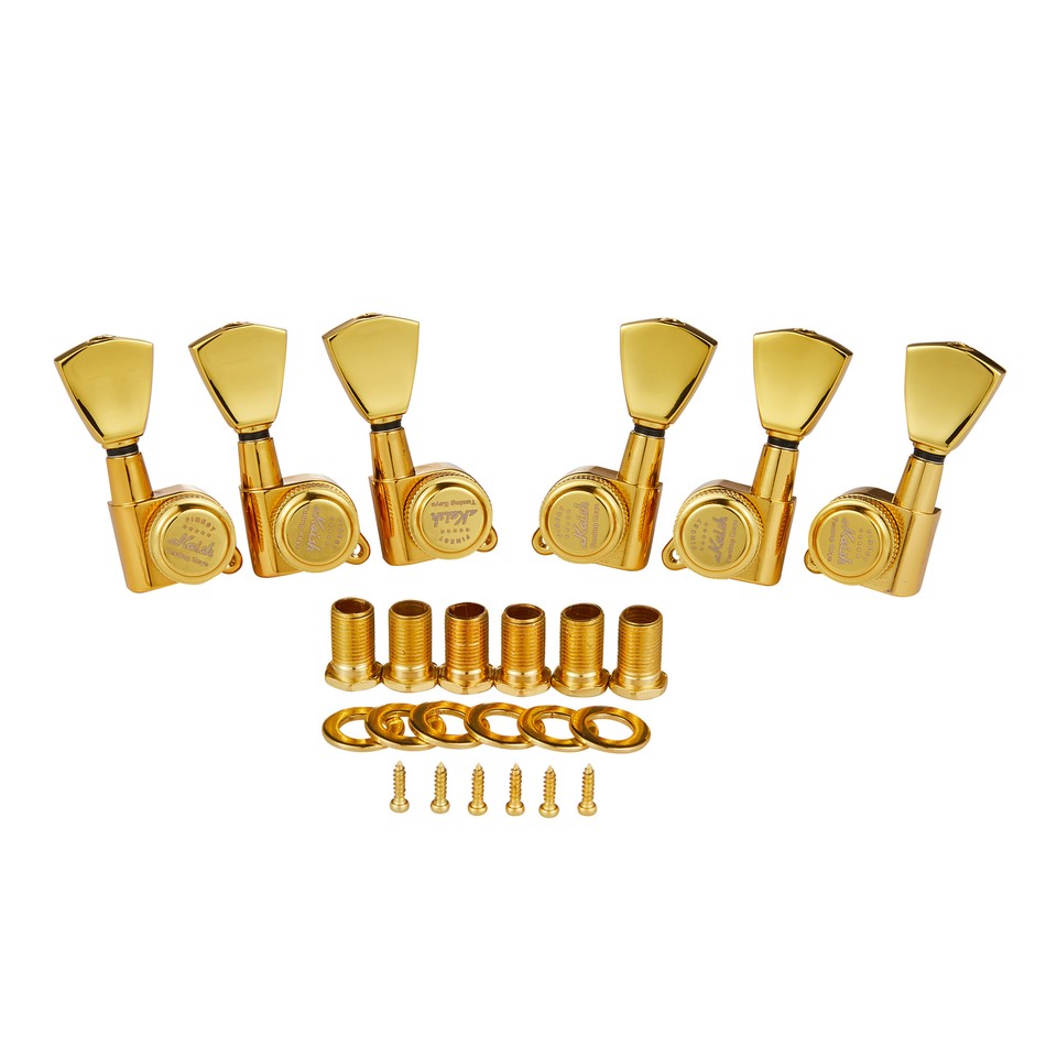 KAISH 3x3 Keystone Locking Tuners 18:1 Locking Tuning Keys for LP/Les ...