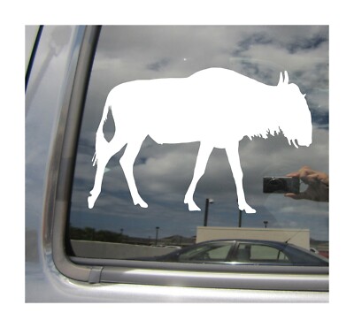 Wildebeest - African Safari - Auto Window High Quality Vinyl Decal ...
