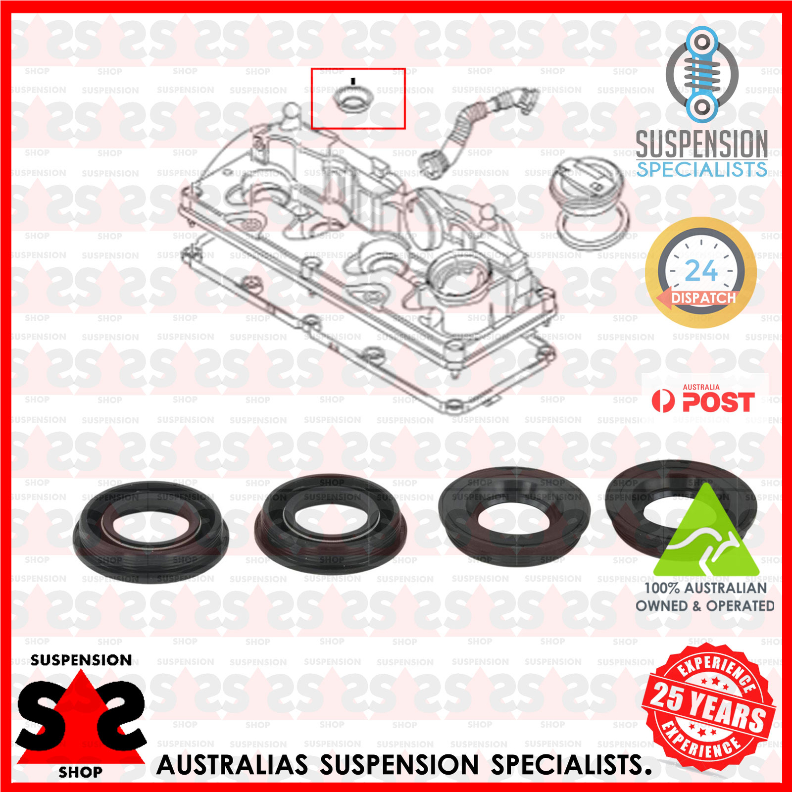 Gasket, Cylinder Head Cover Suit SKODA Yeti (5L) 1.8 TSI 4x4 YETI (5L ...