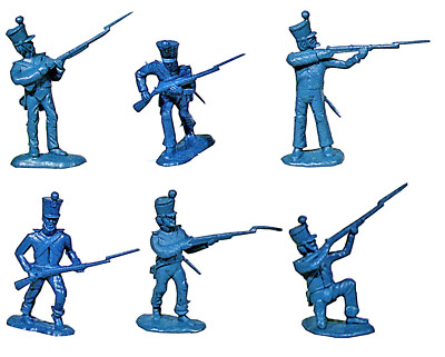 BMC Alamo Mexicans - 12 figures in 6 poses - 54mm plastic toy soldiers ...