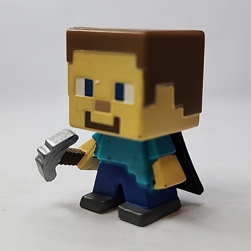 2016 Minecraft Mini-Figures Minecon 1" Steve w/ Enderman Cape Mini ...
