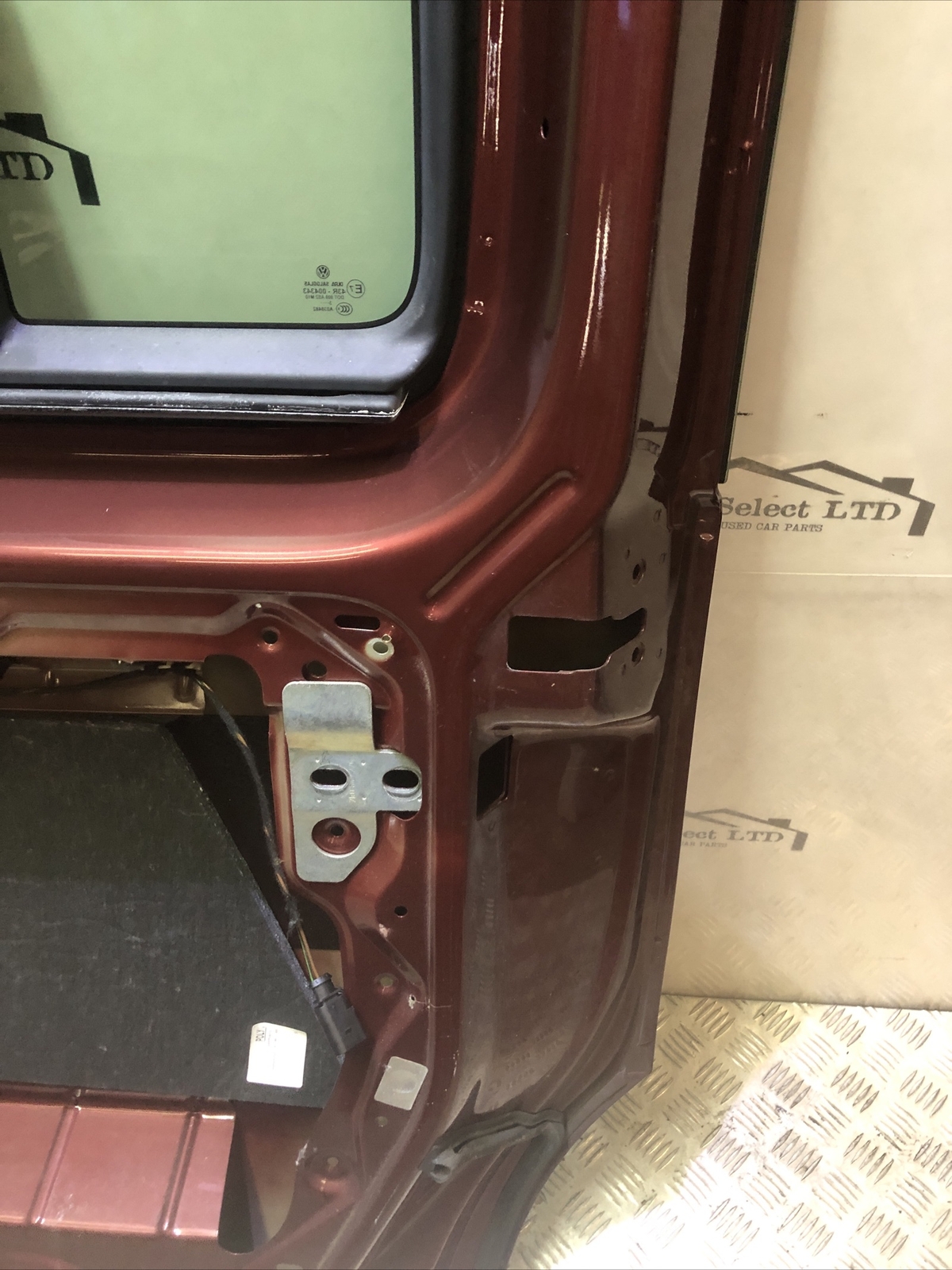 2014 VW CADDY C20 LIFE RIGHT HAND SIDE SLIDING DOOR IN LAVA RED LL3U ...