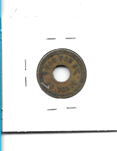 Kokomo, Indiana Trade Token F.O.E. AERIE 255 5¢ | eBay