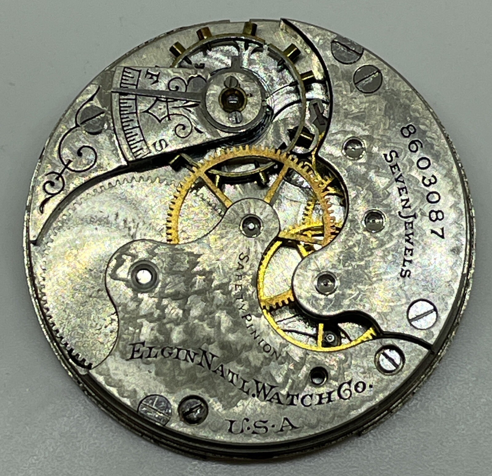 ELGIN POCKET WATCH MOVEMENT 7 Jewels 6s 1900 Runs | eBay