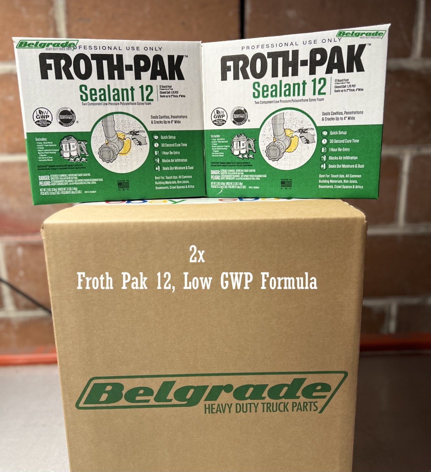 2x Froth-Pak 12, Low GWP Formula Spray Foam Sealant Kits | eBay