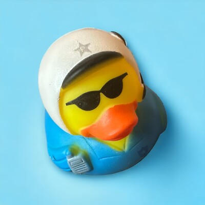 Rubber Duck Police Decor Car Home Office Cute Ornament Squeak Yellow ...