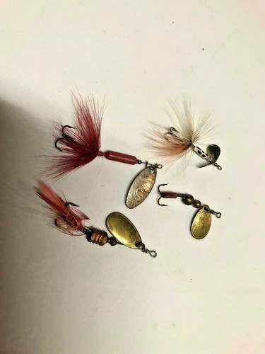 Vintage Small Spinners Rooster Tail , Mepps # 0 and # 1 Unknown Tiny ...
