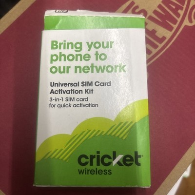 Wireless 3-in-1 SIM Kit - Bring Your Own Phone Cricket - 4G LTE | eBay