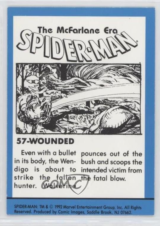 1992 Comic Images Marvel Spider-Man : The Era Todd McFarlane Wounded ...