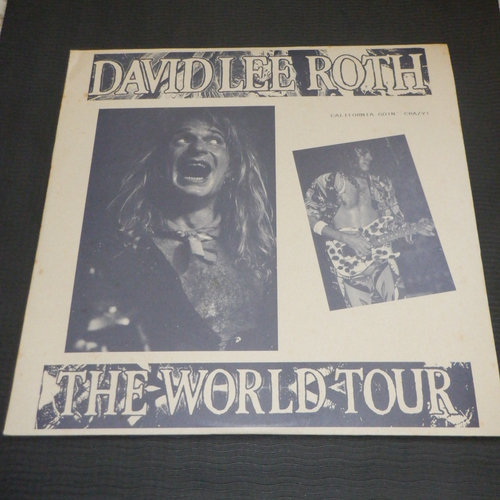 DAVID LEE ROTH vinyl LP x2 California Goin' Crazy Van Halen EEAS '86 ...
