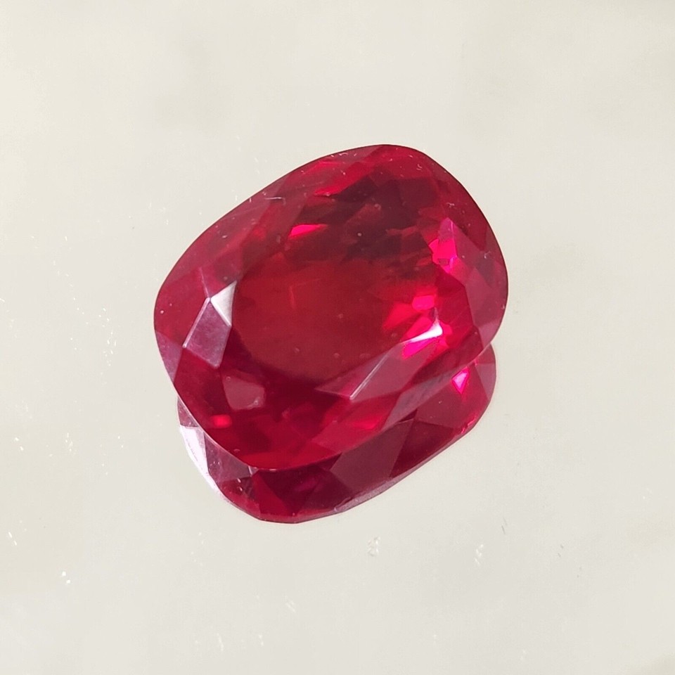 25.25 Ct Heated CERTIFIED Red Ruby Stunning Cushion Cut Loose Gemstone ...